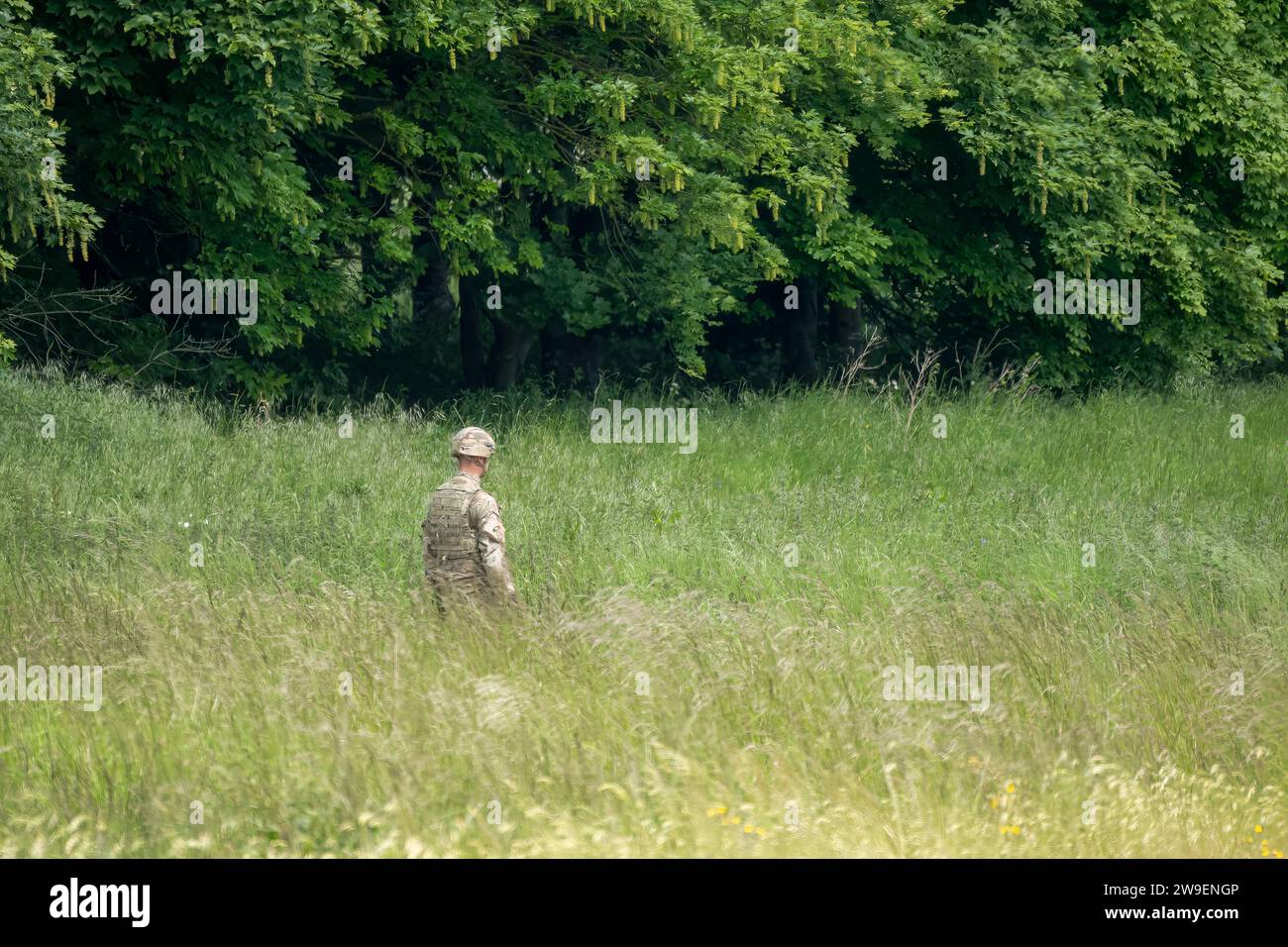 Holding rifle soldier in camouflage hi-res stock photography and images ...