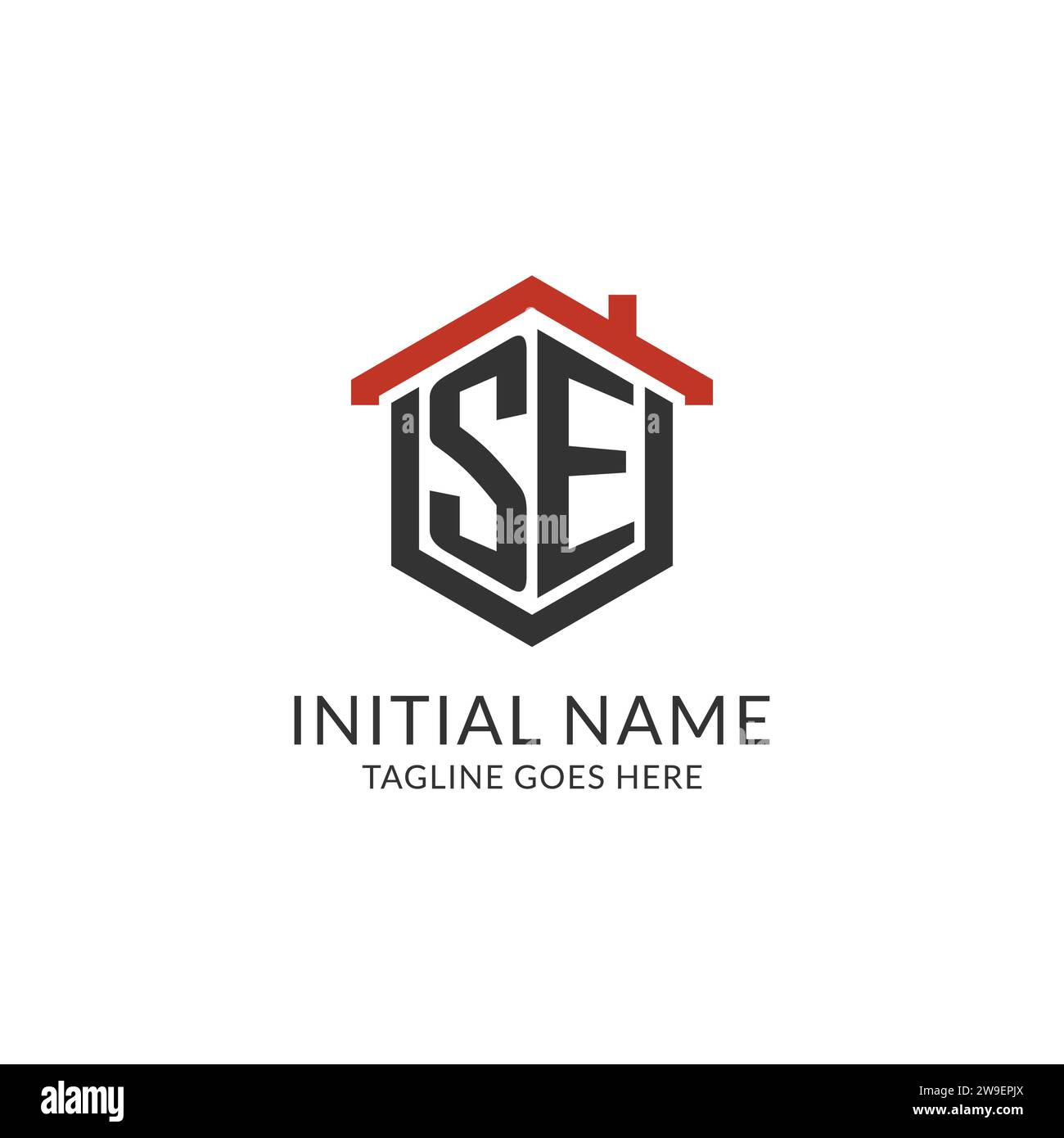 Se minimal logo design Stock Vector Images - Alamy