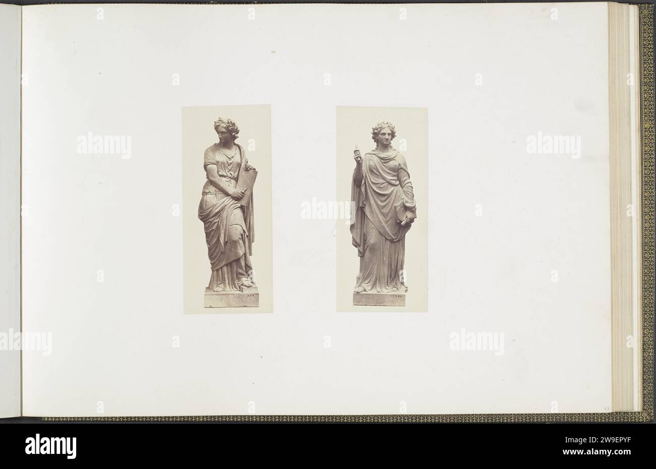 GIPS models for sculptures on the Palais du Louvre: left "La engraving ...