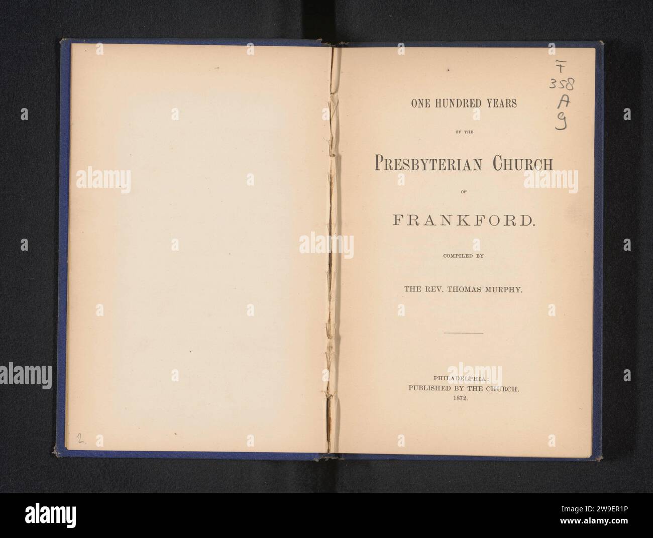 One hundred years of the Presbyterian Church of Frankford, Thomas ...