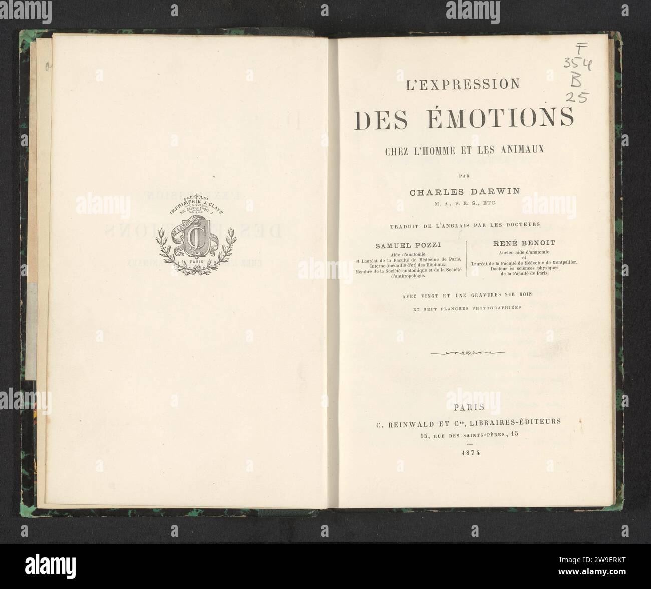 The expression of emotions in humans and animals, Charles Darwin, 1874 ...