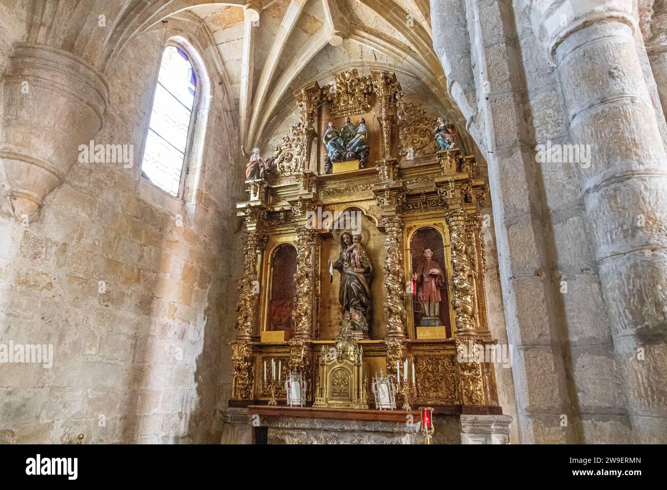 Laredo, Spain. Inside the Iglesia de Santa Maria de la Asuncion (Church ...