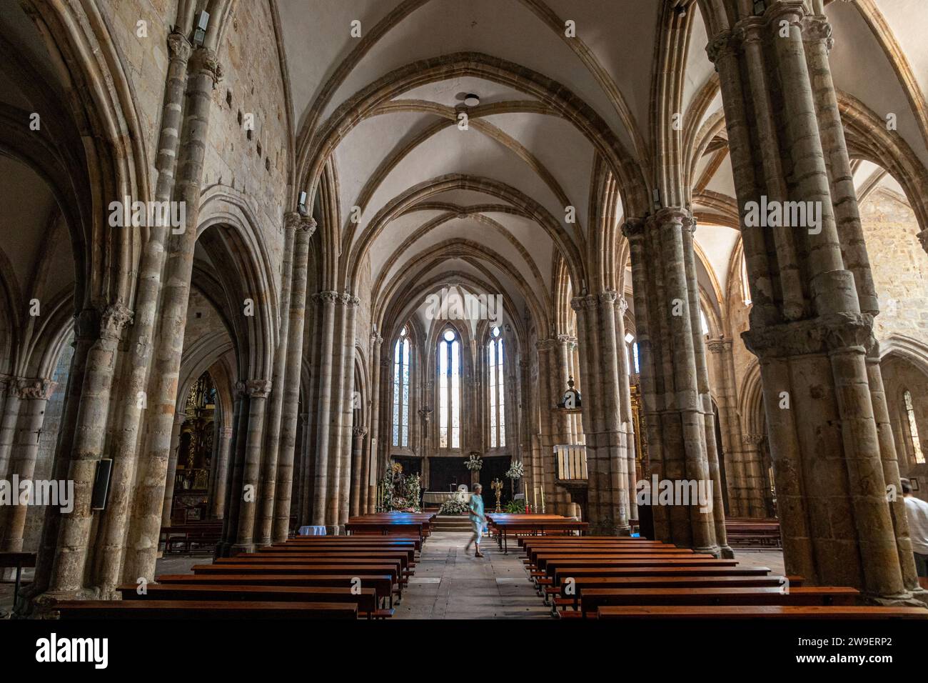 Laredo, Spain. Inside the Iglesia de Santa Maria de la Asuncion (Church ...