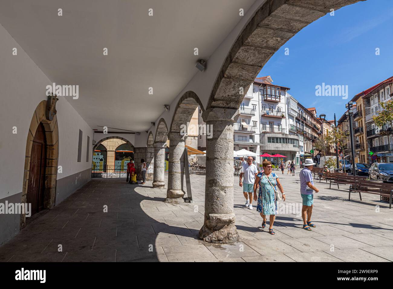 Laredo, Spain. Town Hall in the Old City Stock Photo - Alamy