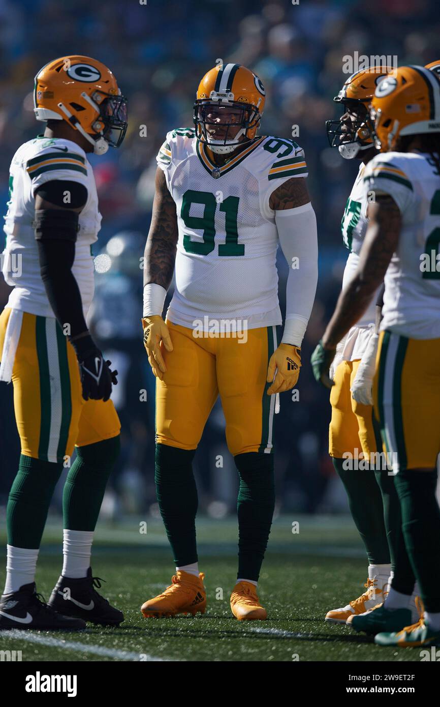 Green Bay Packers linebacker Preston Smith (91) on defense during an ...