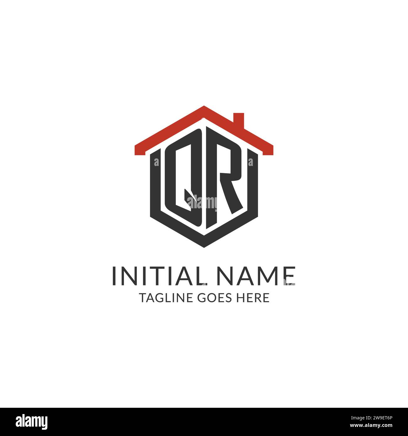 Qr minimal logo hi-res stock photography and images - Alamy