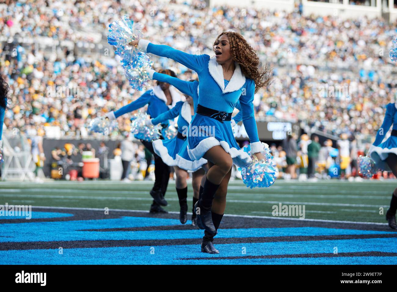 The Top Cats entertain the crowd during an NFL football game between ...