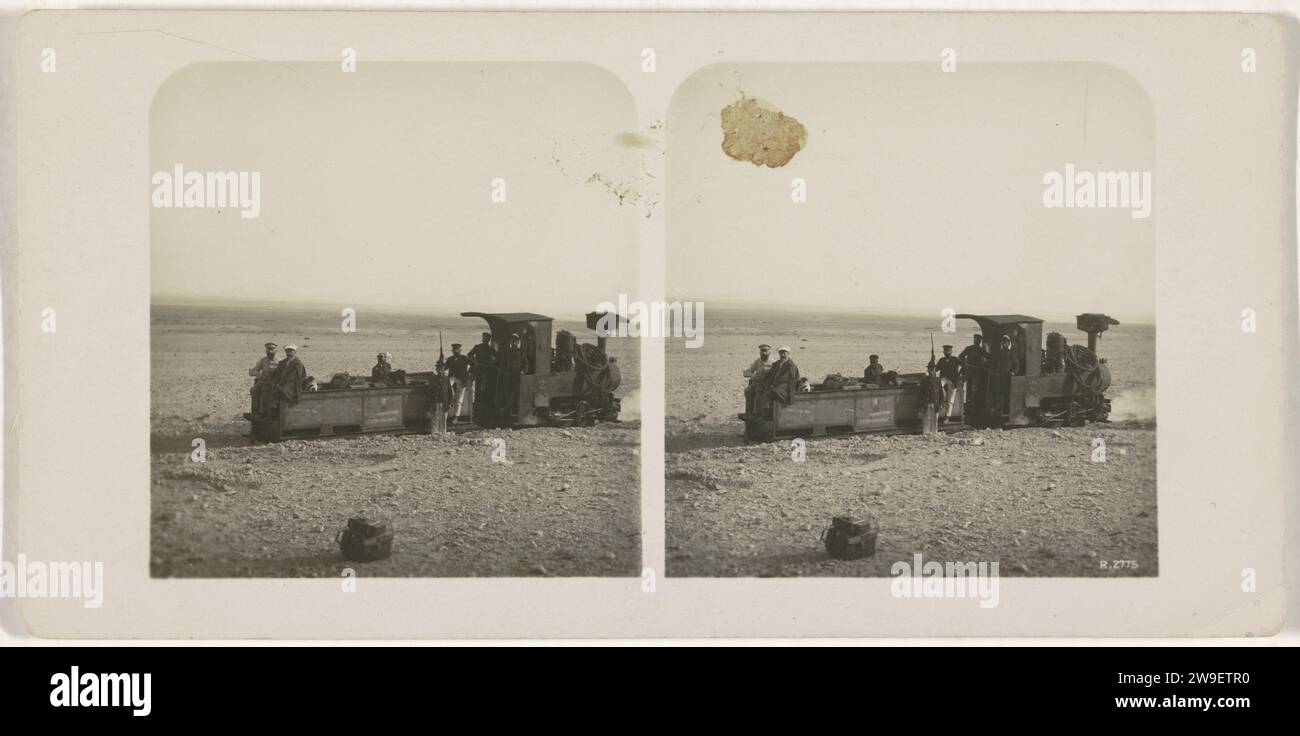 Locomotive with people in the Namib desert, Southwest Africa, c. 1884 ...