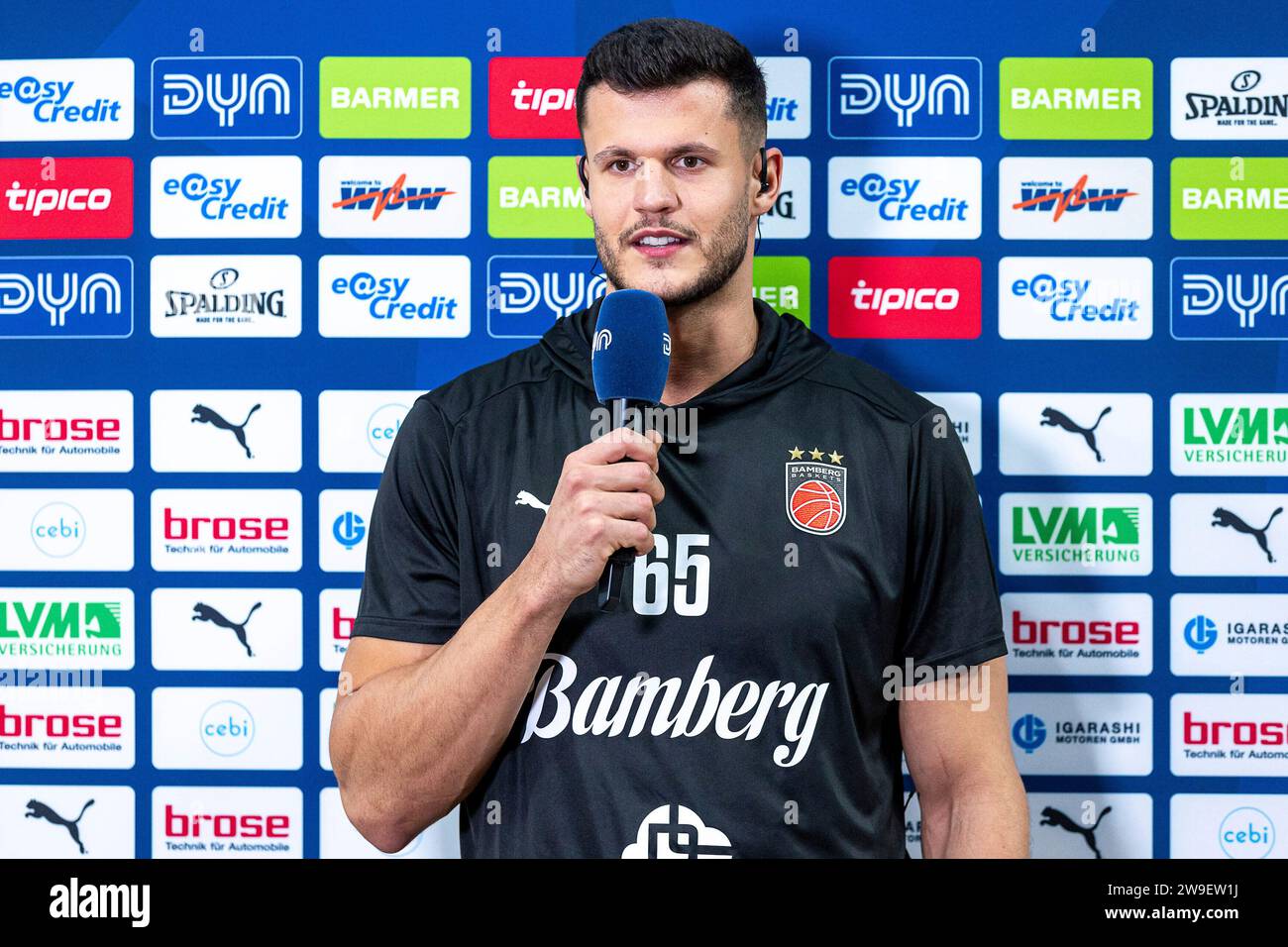 Bamberg, Deutschland. 27th Dec, 2023. Filip Stanic (Bamberg Baskets ...