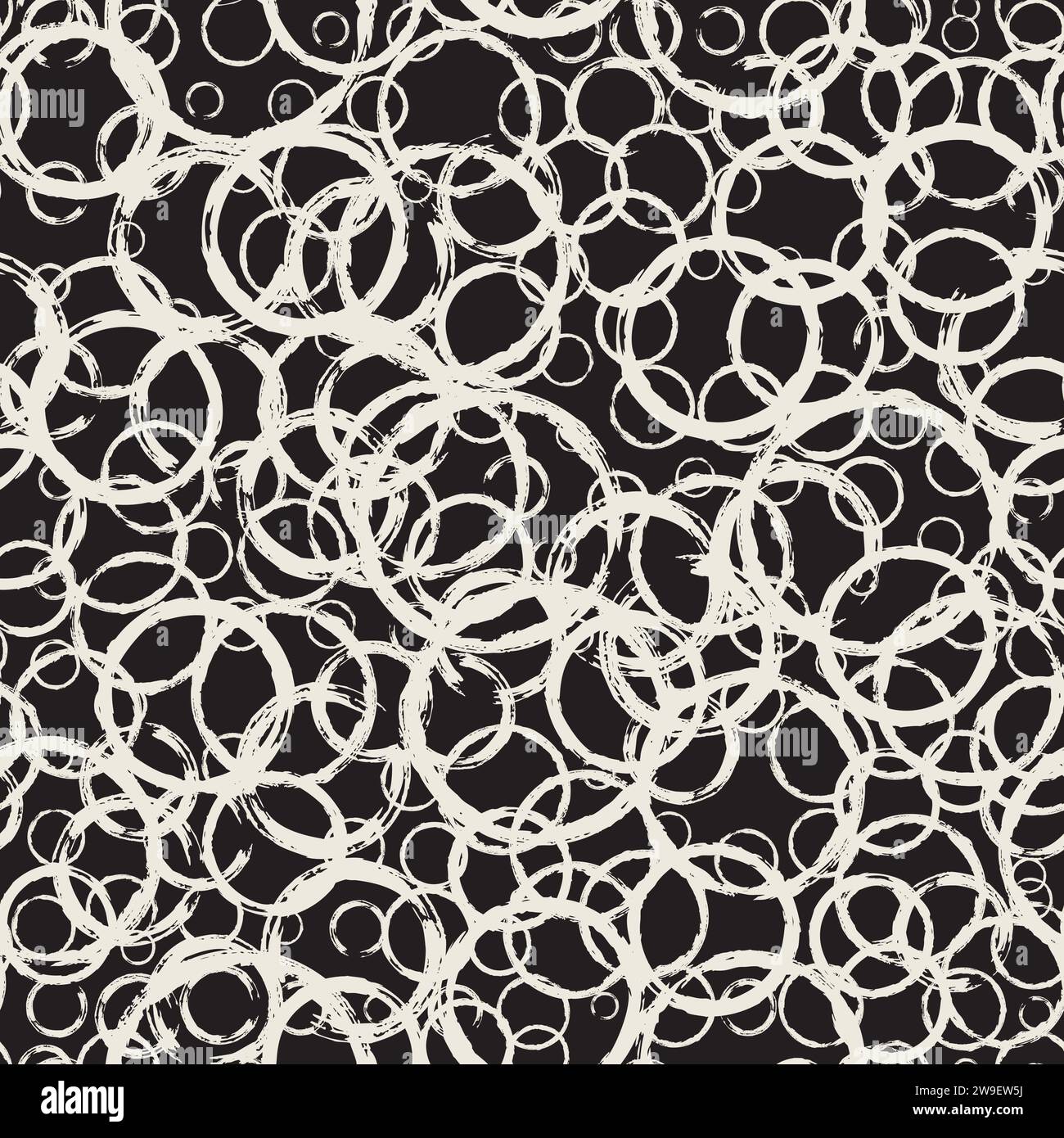 Seamless pattern with hand painted ink circles Stock Vector Image & Art ...