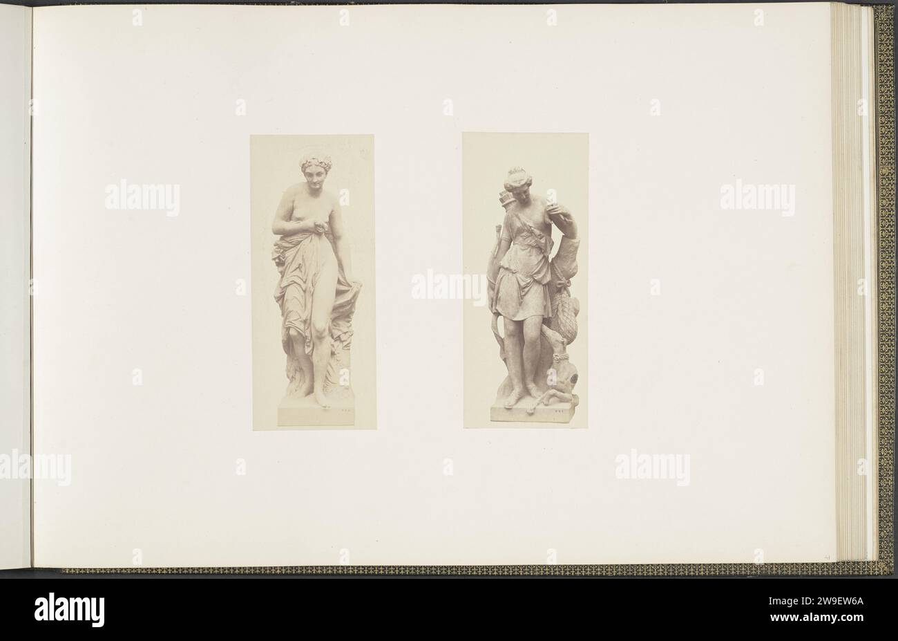 GIPS models for sculptures on the Palais du Louvre: left "Nymphe" by ...