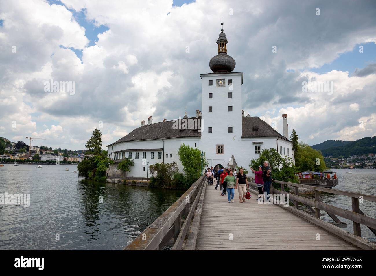 Vienna, Austria - June 17, 2023: Orth Castle on Lake Traunsee in ...