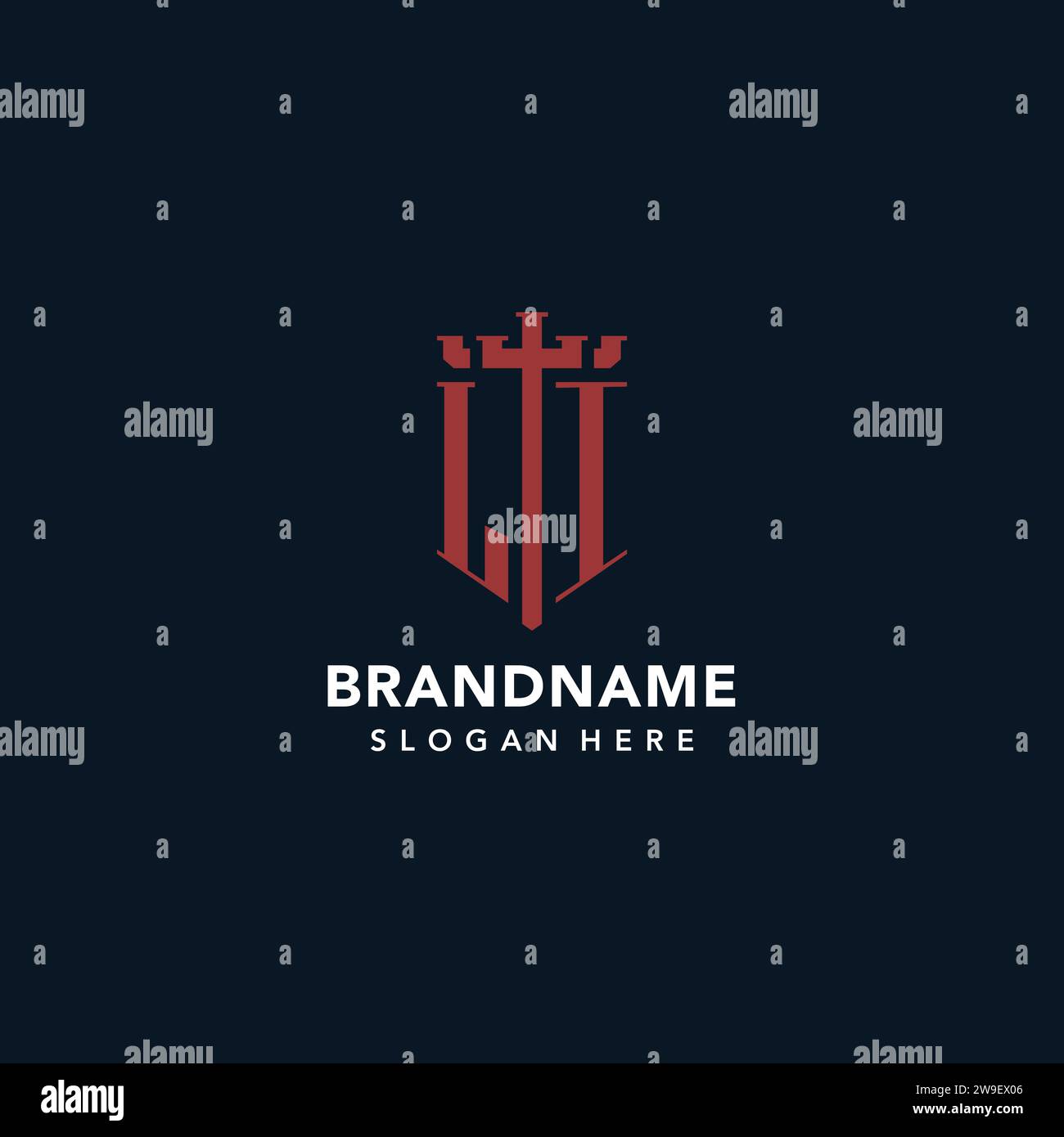 LI initial monogram logos with sword and shield shape design ideas ... LI initial monogram logos with sword and shield shape design ideas ...