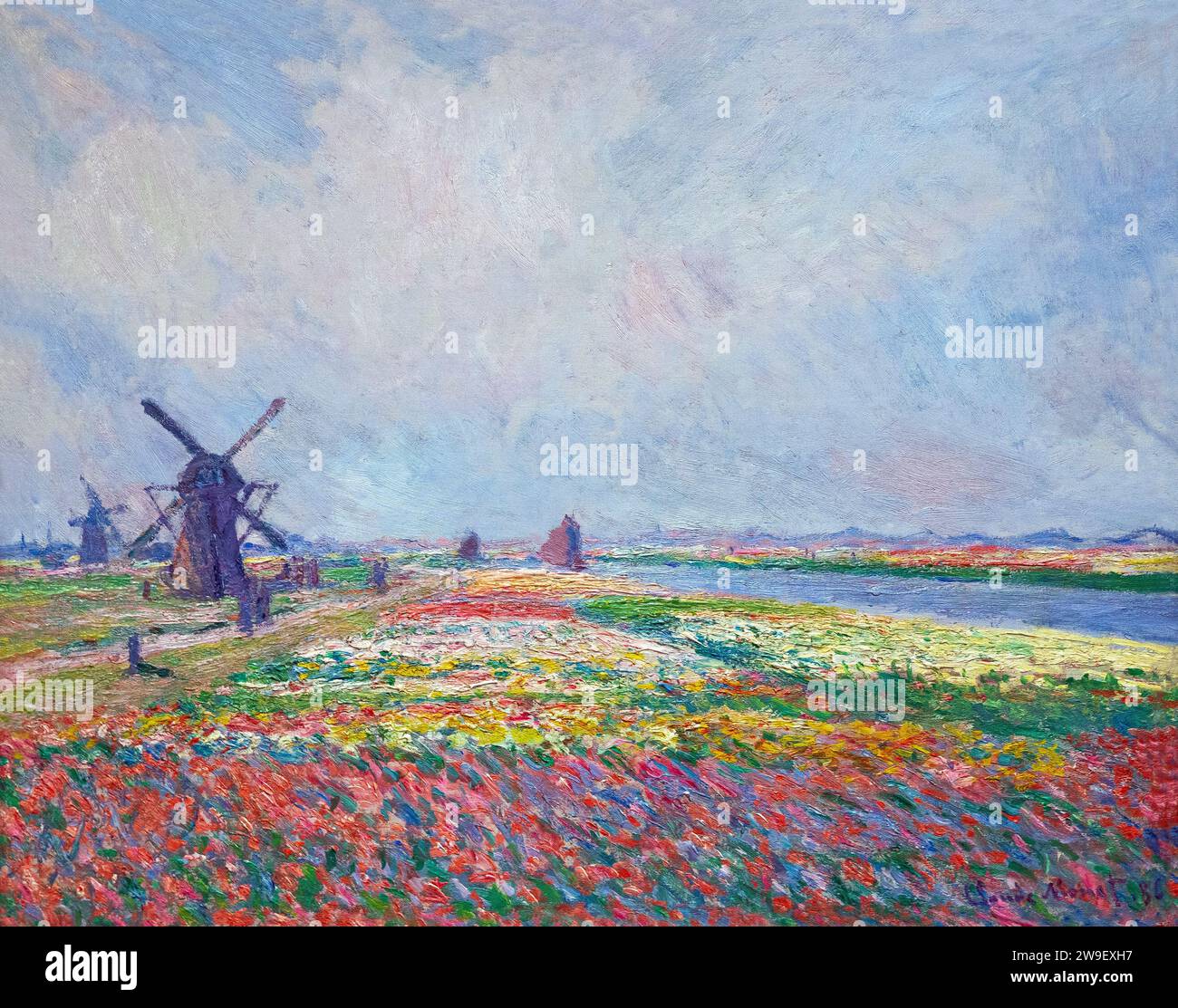 Tulip fields near the hague claude monet hi-res stock photography and ...