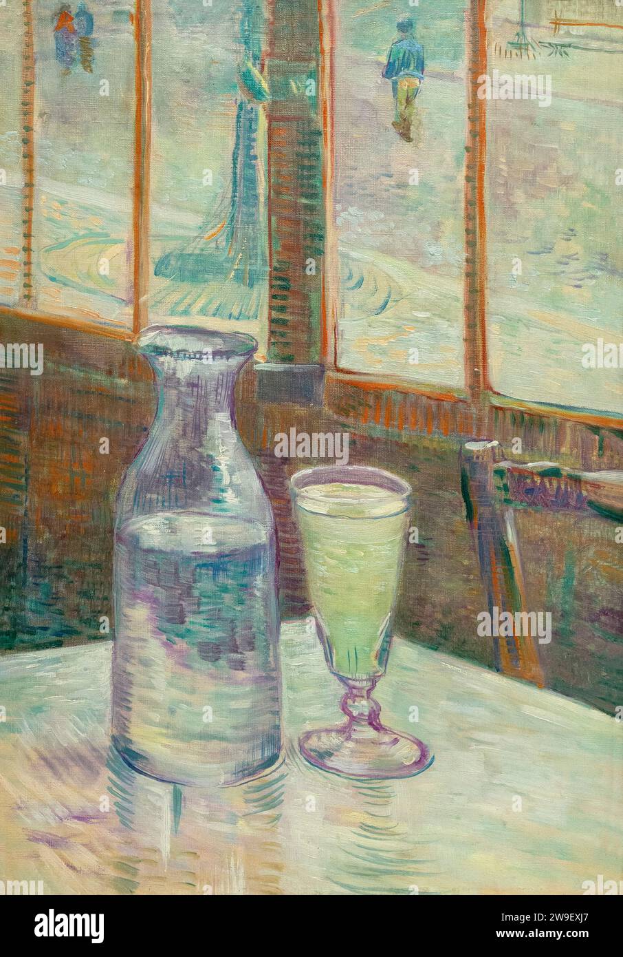 Cafe Table with Absinthe, Vincent van Gogh, 1887 Stock Photo - Alamy