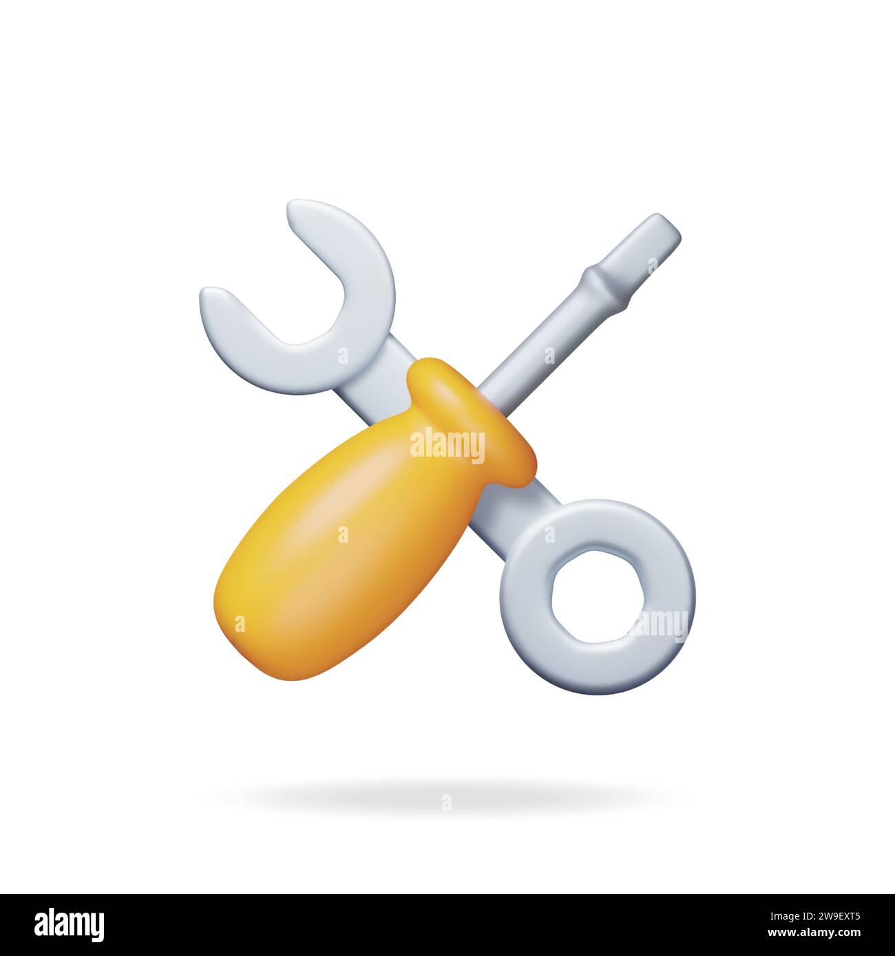 3d Wrench and Screwdriver Tools Stock Vector Image & Art - Alamy