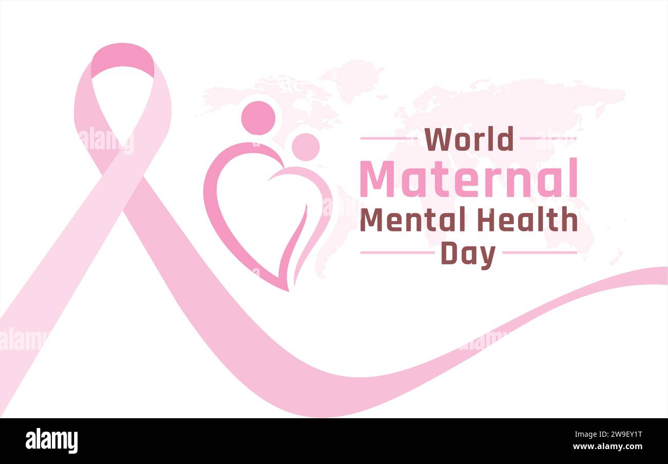 World maternal mental health day. Health awareness day concept for ...