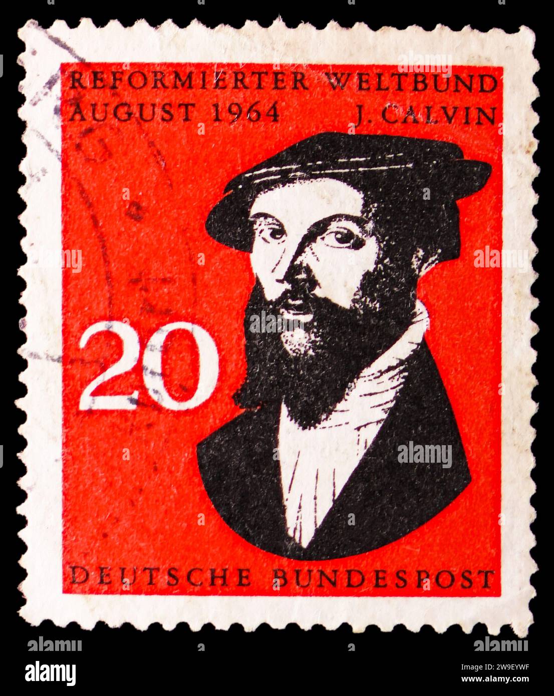 MOSCOW, RUSSIA - DECEMBER 17, 2023: Postage stamp printed in Germany ...