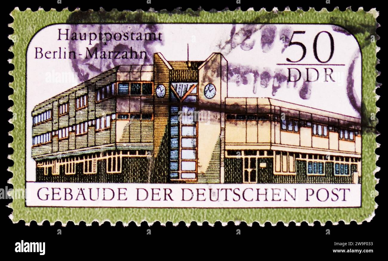 MOSCOW, RUSSIA - DECEMBER 17, 2023: Postage stamp printed in Germany ...