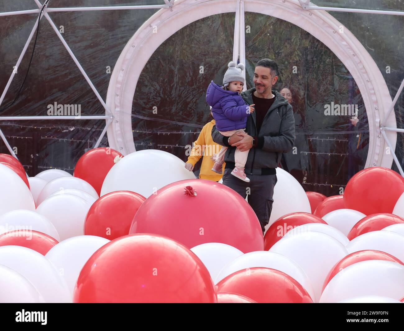 Rome, Italy. 27th Dec, 2023. Rome, Antonio Mezzancella with his partner ...