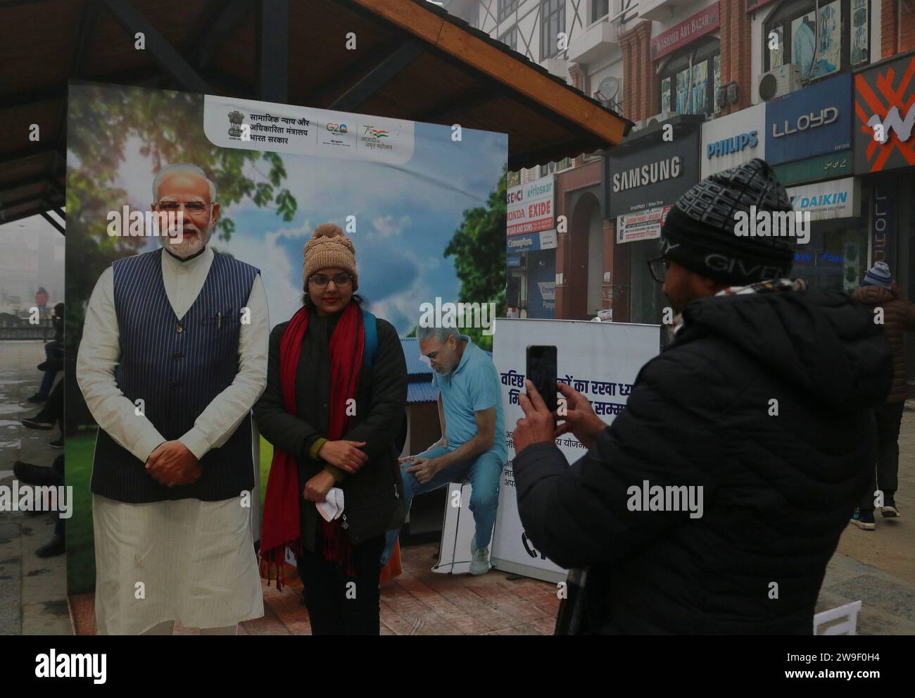Srinagar India 27th Dec 2023 December 27 2023 Srinagar Kashmir Srinagar India 27th Dec 2023 December 27 2023 Srinagar Kashmir