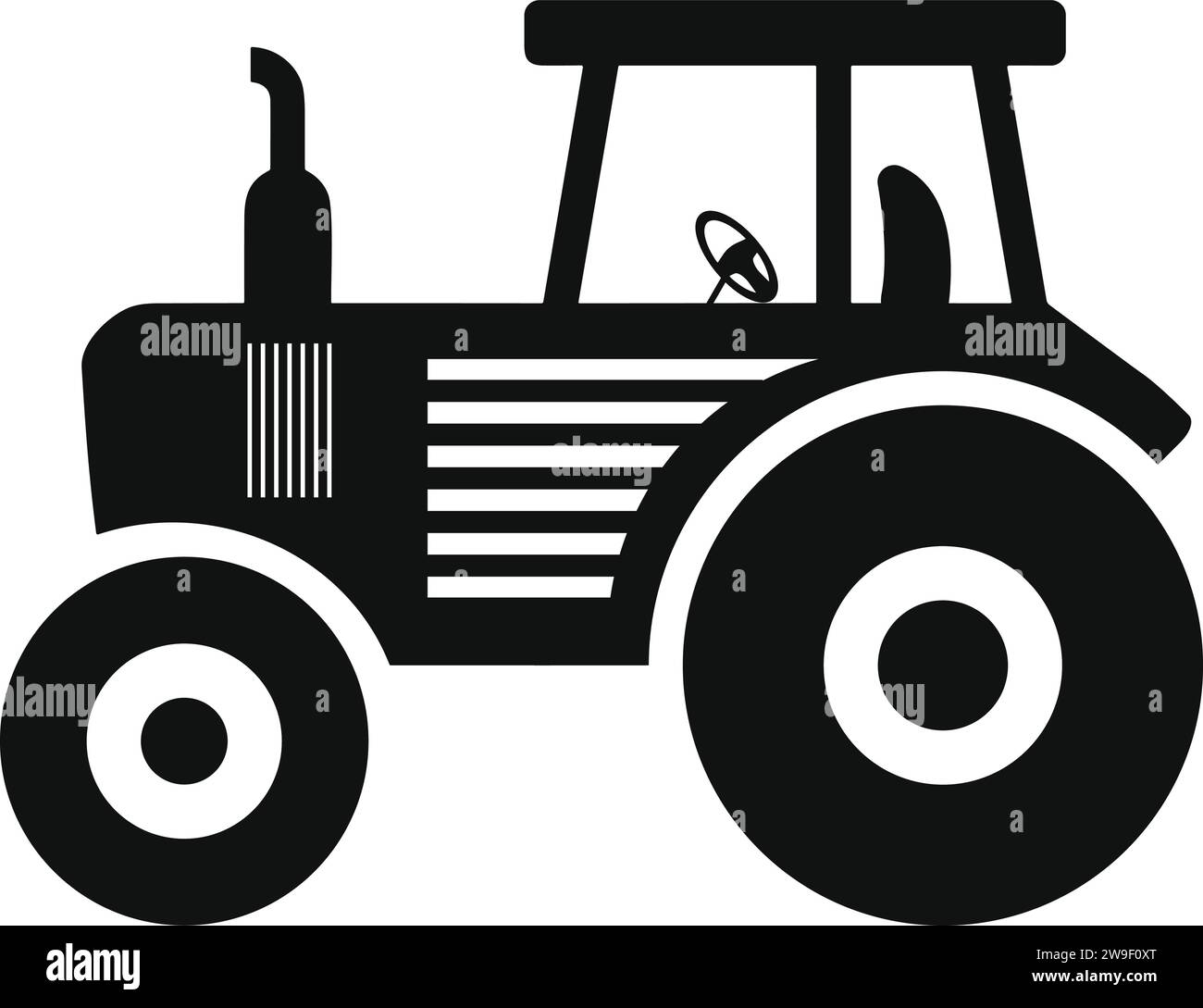 Tractor icon vector | vehicle for Agriculture | Farming vehicle color Stock Vector Image & Art ...