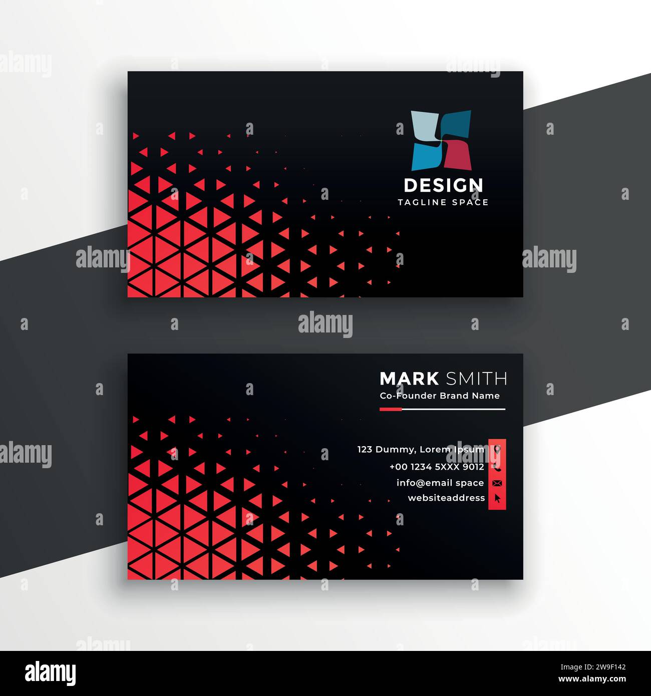 Modern Business Card Stock Vector Image & Art - Alamy