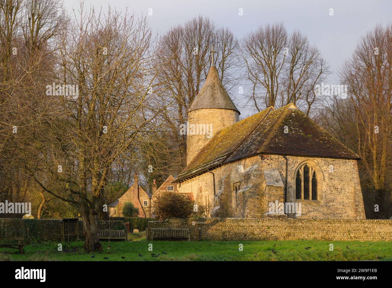 St Peter parish church Southease near Lewes East Sussex England UK ...