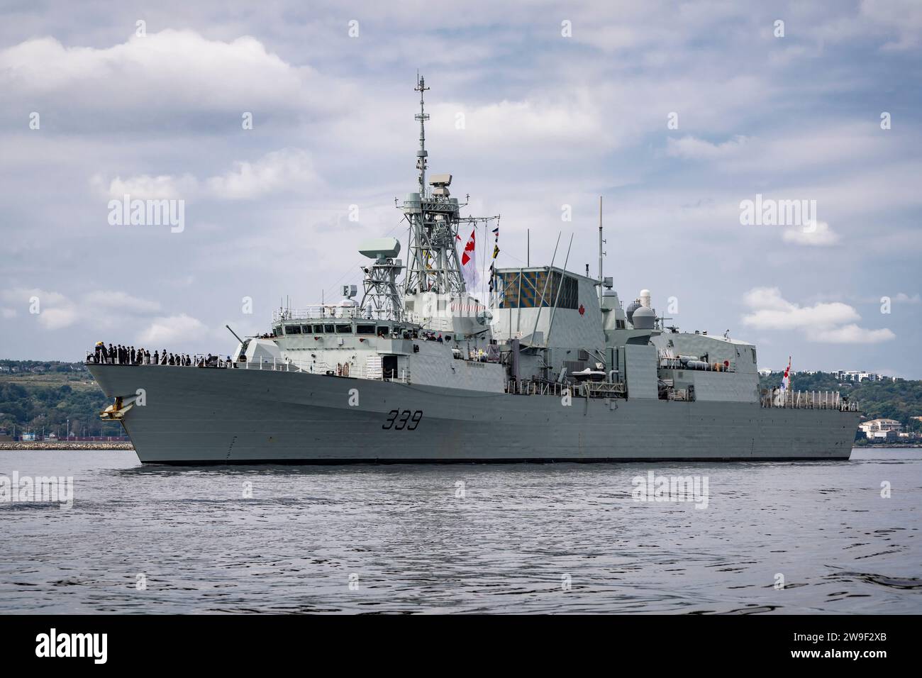 HMCS Charlottetown participating in the sailpast of the Halifax ...