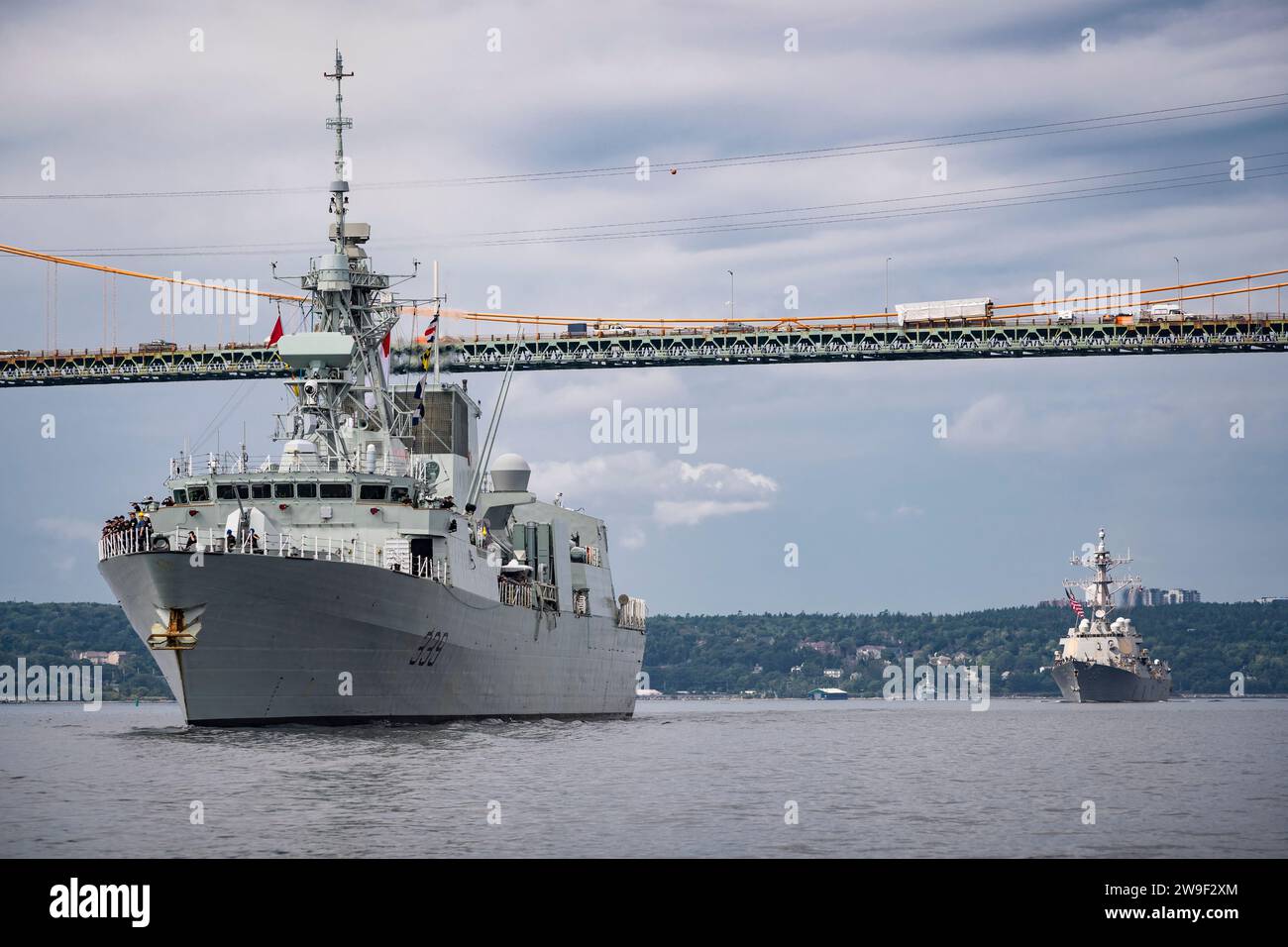 HMCS Charlottetown participating in the sailpast of the Halifax ...