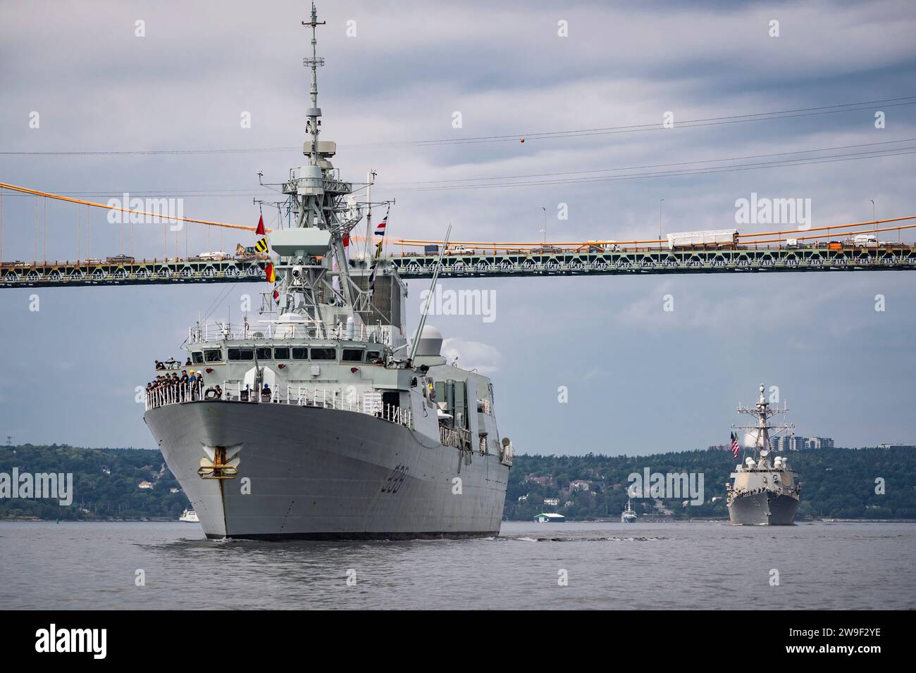 HMCS Charlottetown participating in the sailpast of the Halifax ...