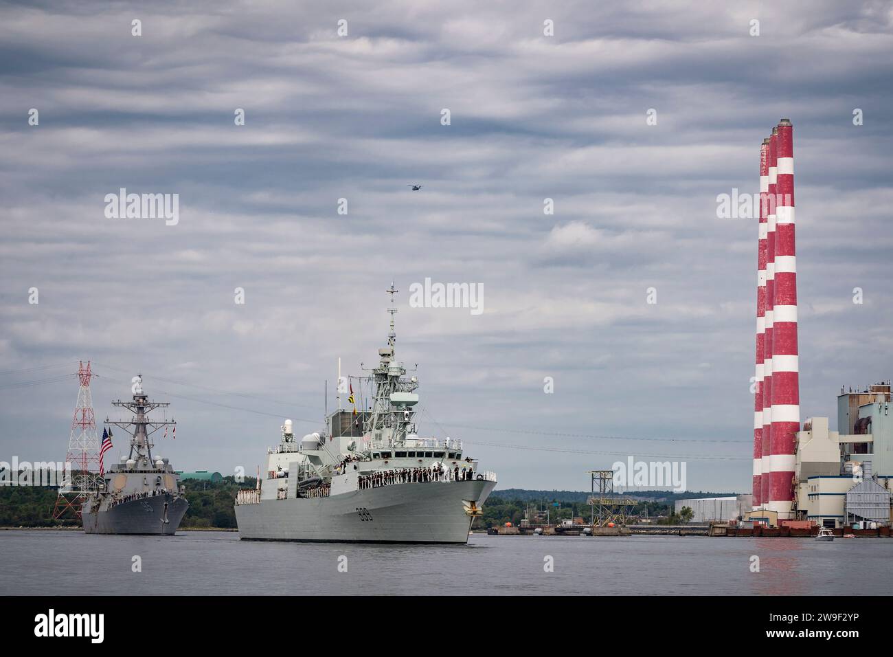 HMCS Charlottetown participating in the sailpast of the Halifax ...