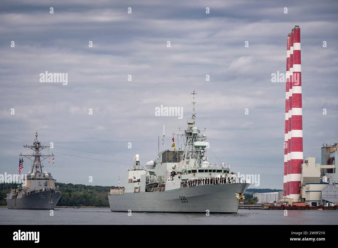 HMCS Charlottetown participating in the sailpast of the Halifax ...