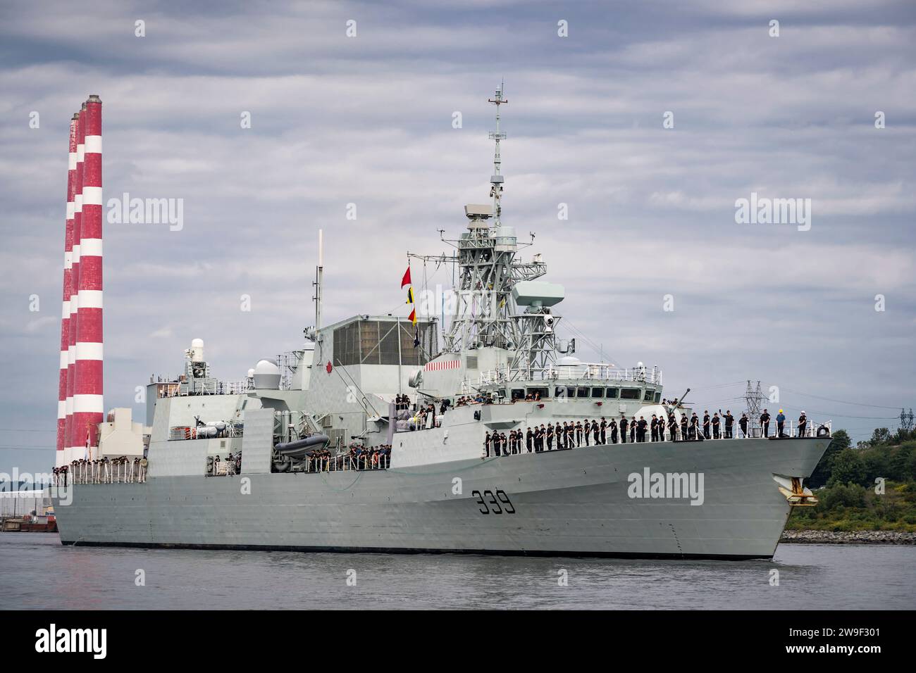 HMCS Charlottetown participating in the sailpast of the Halifax ...