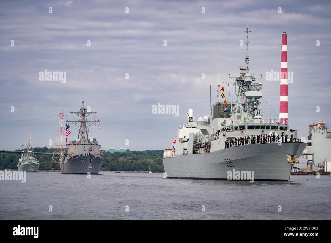 HMCS Charlottetown participating in the sailpast of the Halifax ...