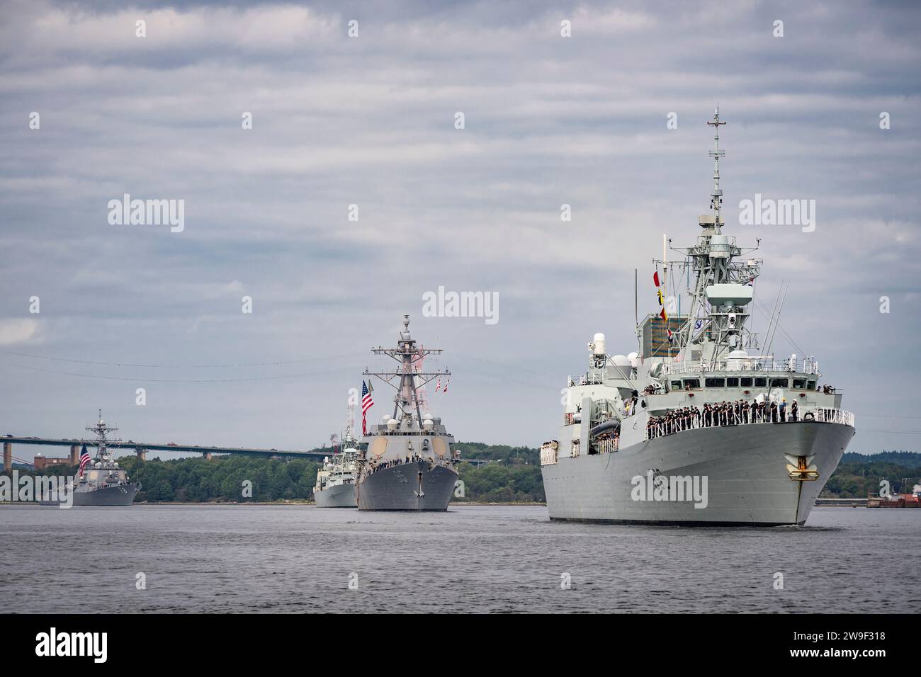 HMCS Charlottetown participating in the sailpast of the Halifax ...
