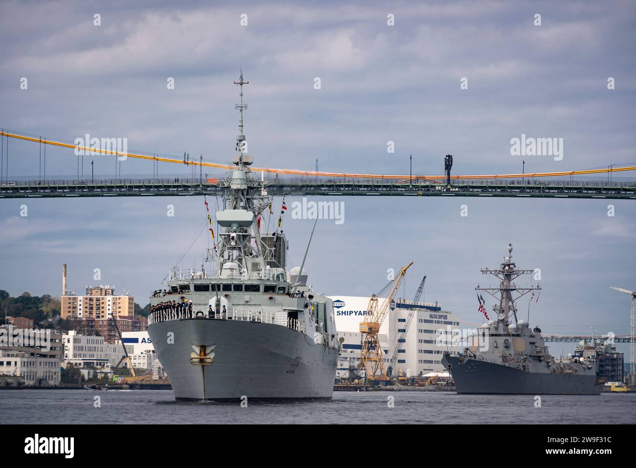 HMCS Charlottetown participating in the sailpast of the Halifax ...