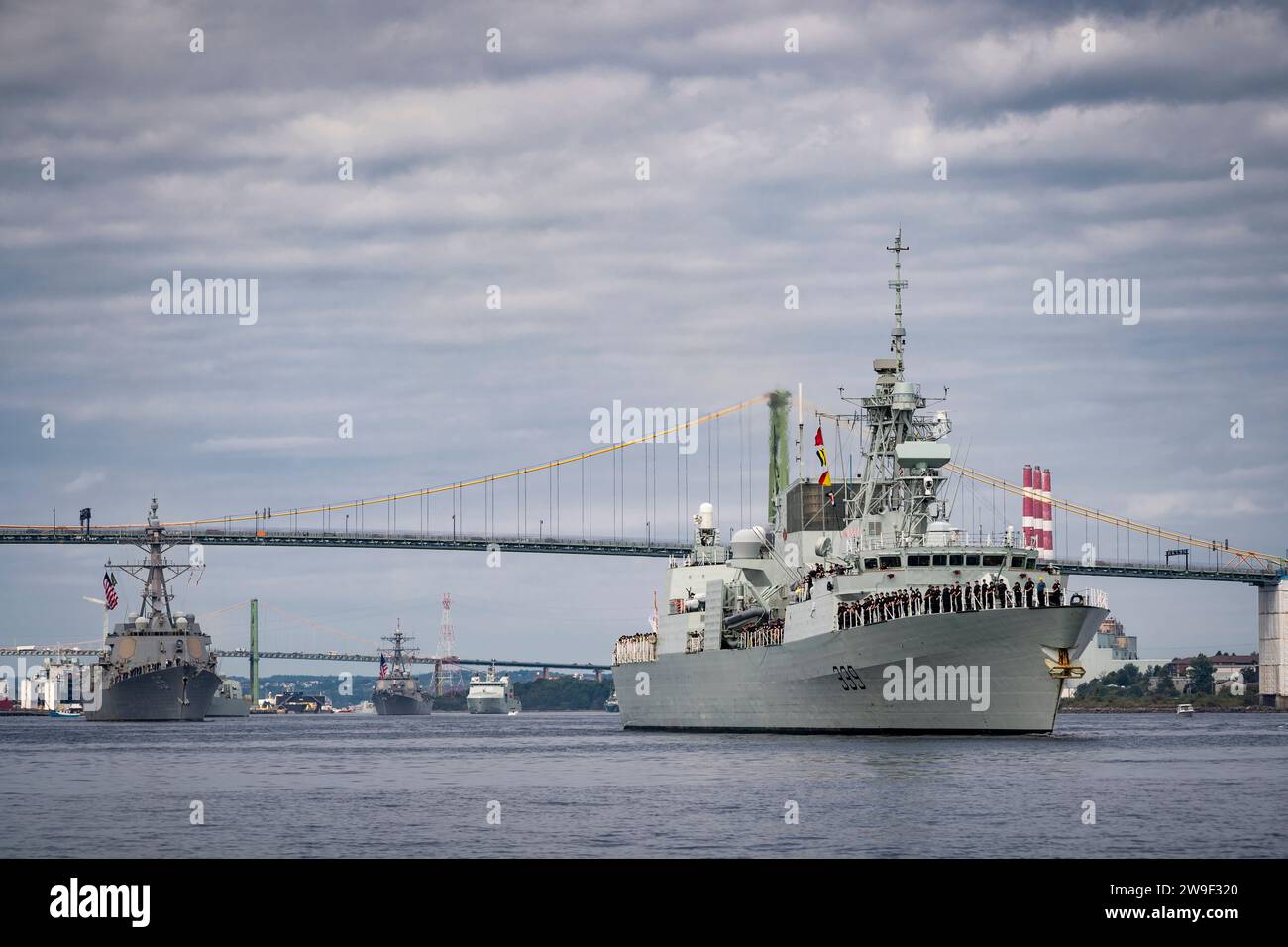 HMCS Charlottetown participating in the sailpast of the Halifax ...