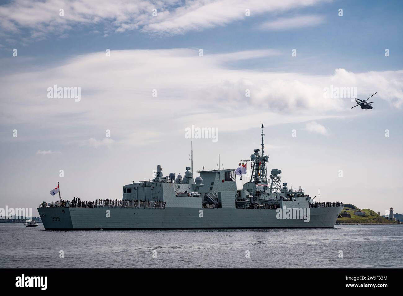 HMCS Charlottetown participating in the sailpast of the Halifax ...