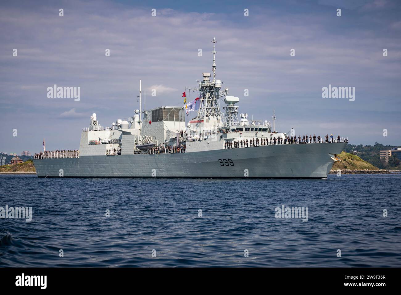 HMCS Charlottetown participating in the sailpast of the Halifax ...