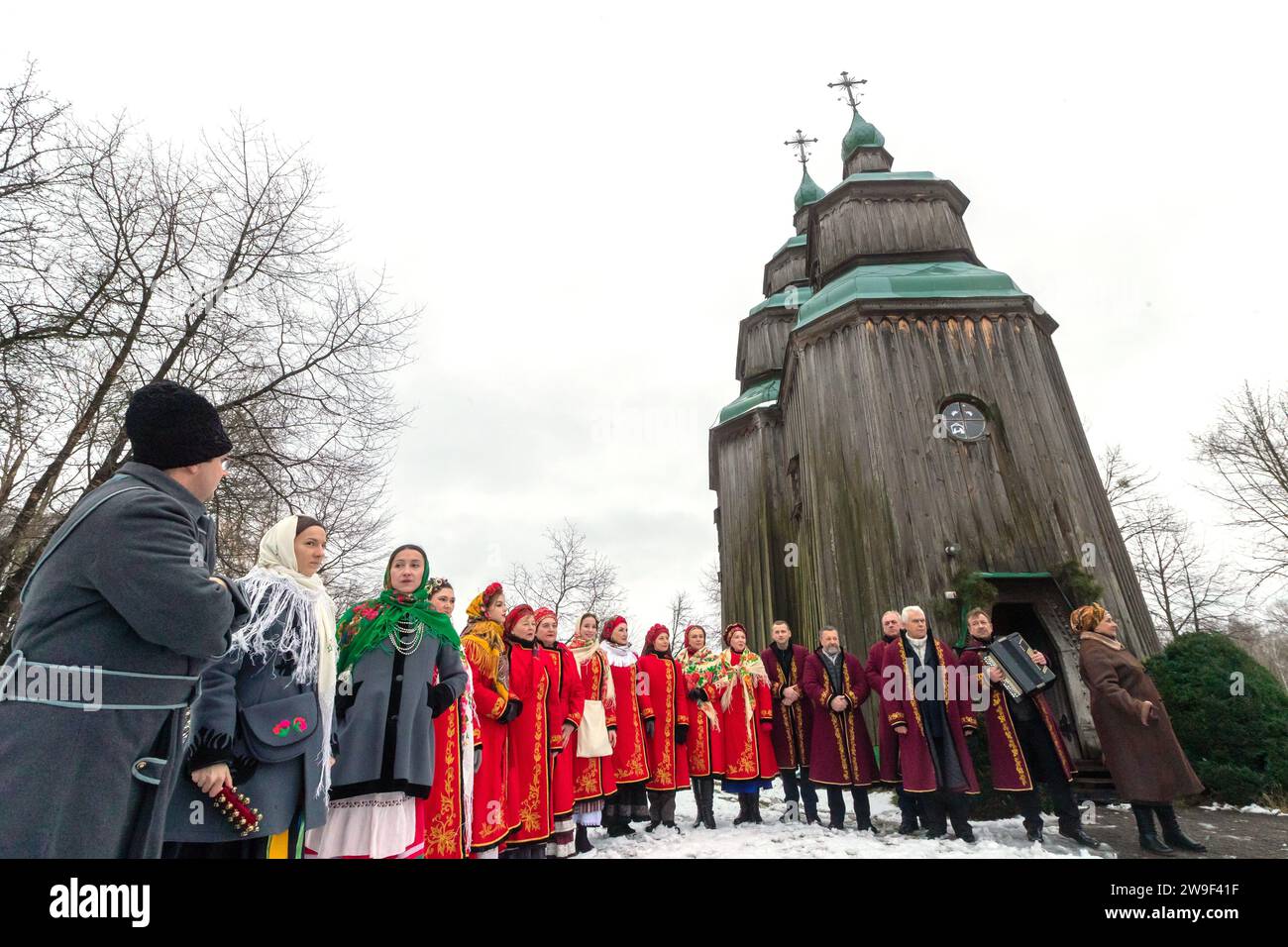 Non Exclusive: KYIV, UKRAINE - DECEMBER 25, 2023 - Participants in the ...