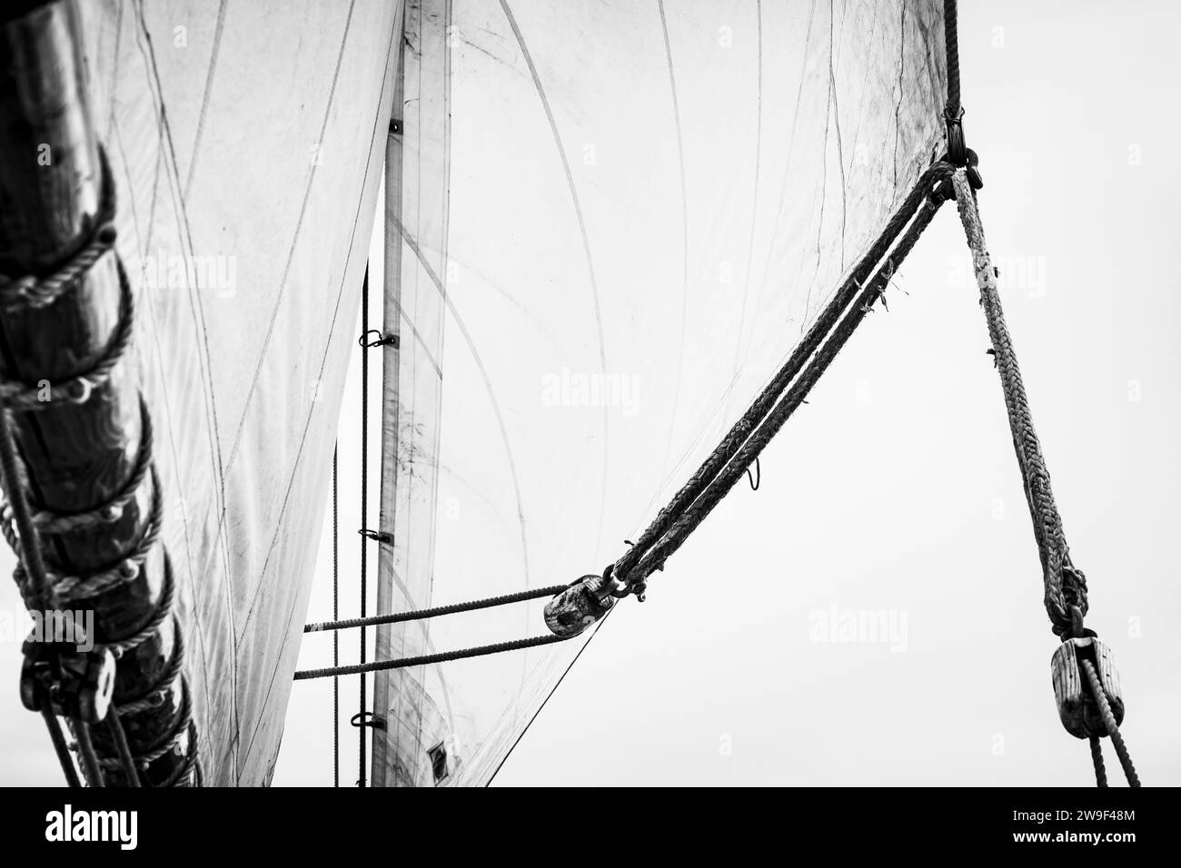 Sailing ship rigging masts shrouds hi-res stock photography and images ...