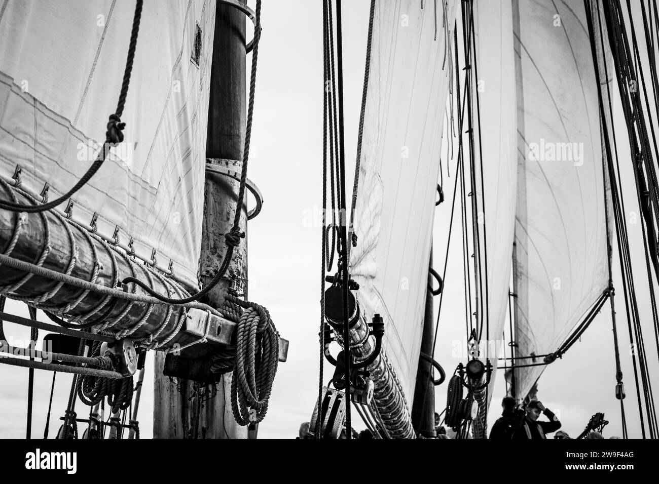 Sailing onboard the replica Grand Banks fishing schooner Bluenose II ...