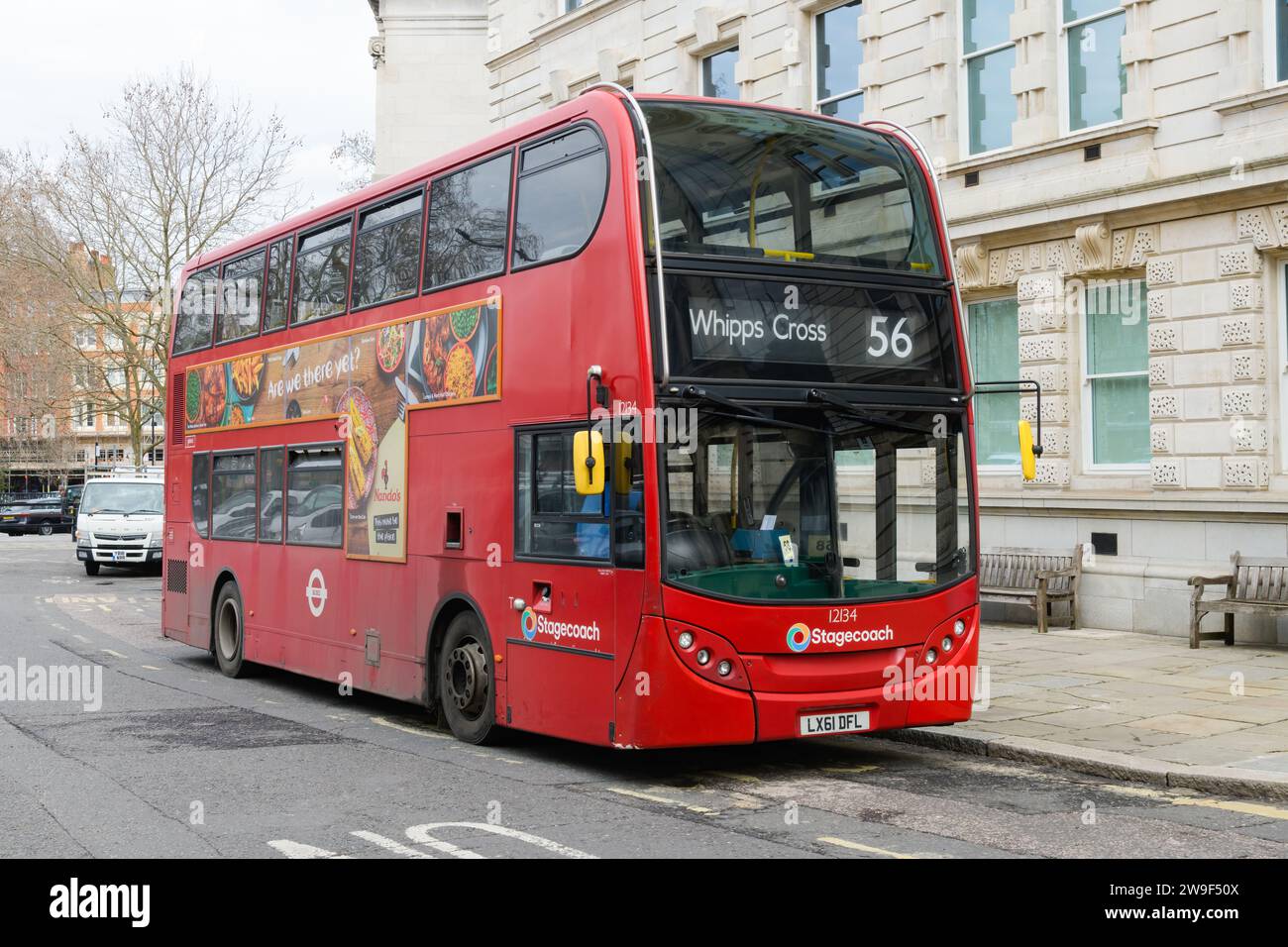London, UK - March 16 2023; London red double decker bus by Stagecoach ...