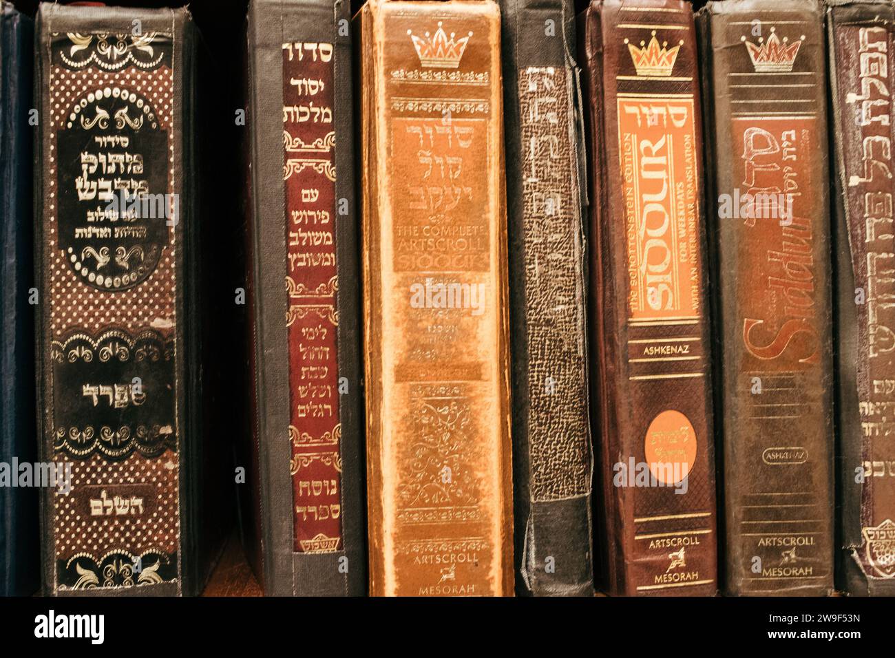 Jerusalem, Israel – December 26, 2023 Holy Books facing The Western ...