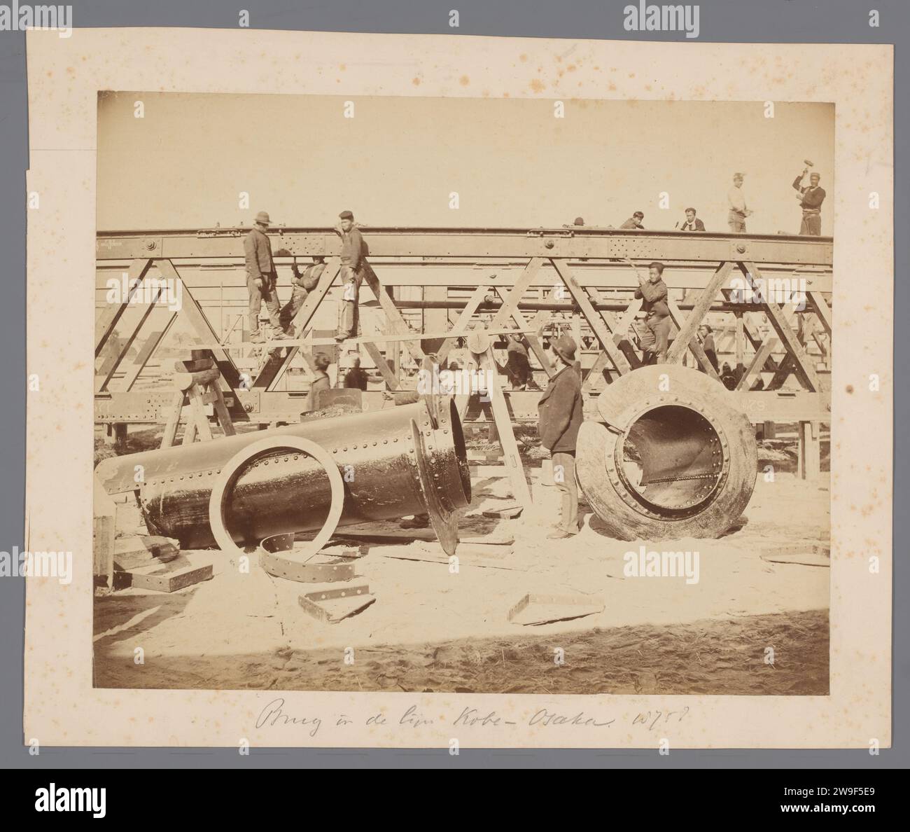 Bridge in the Kobe - Osaka, Japan, c. 1880 - in or before 1889 ...