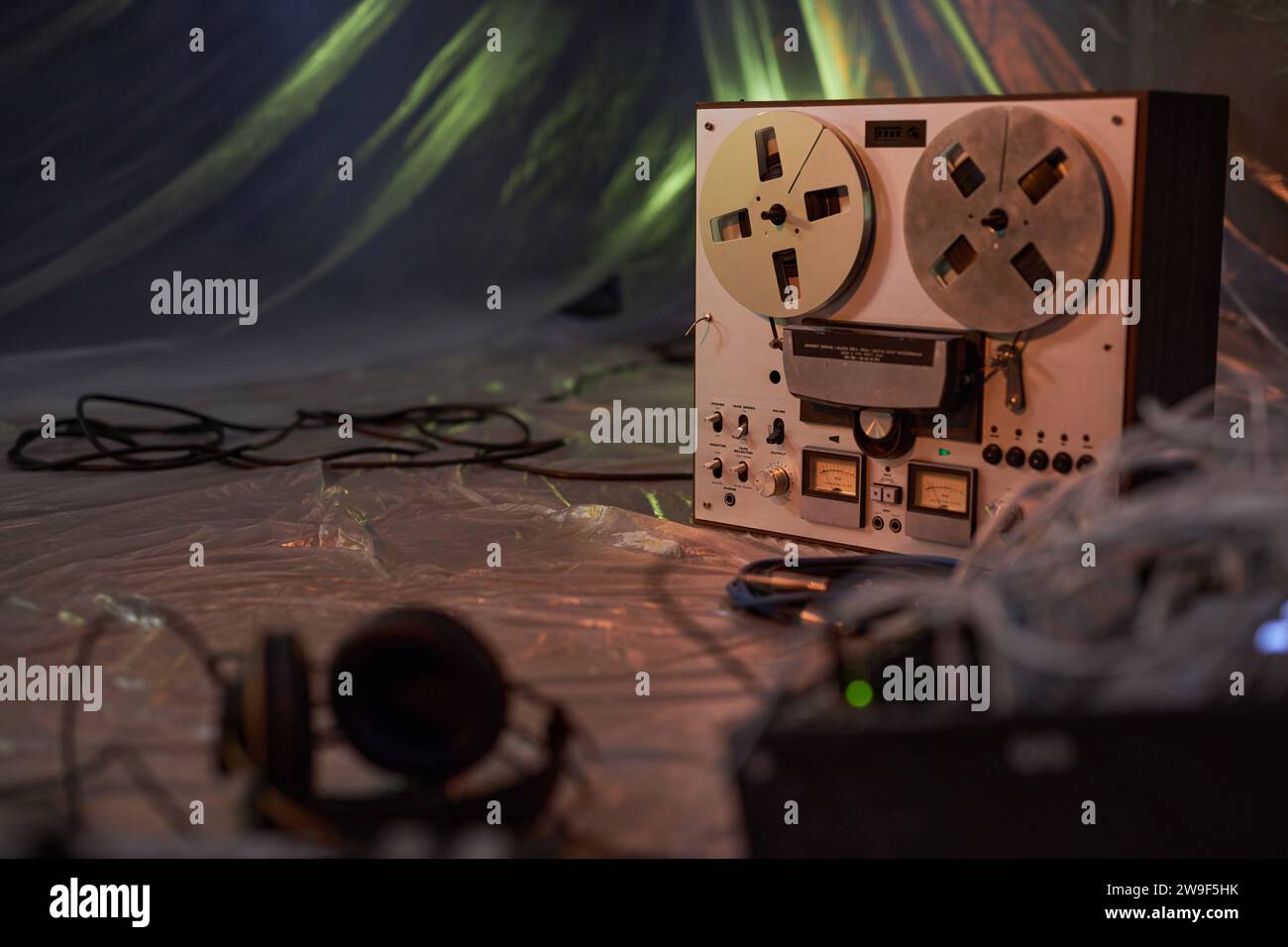 Magnetic Tape Recorder on Studio Floor Stock Photo - Alamy