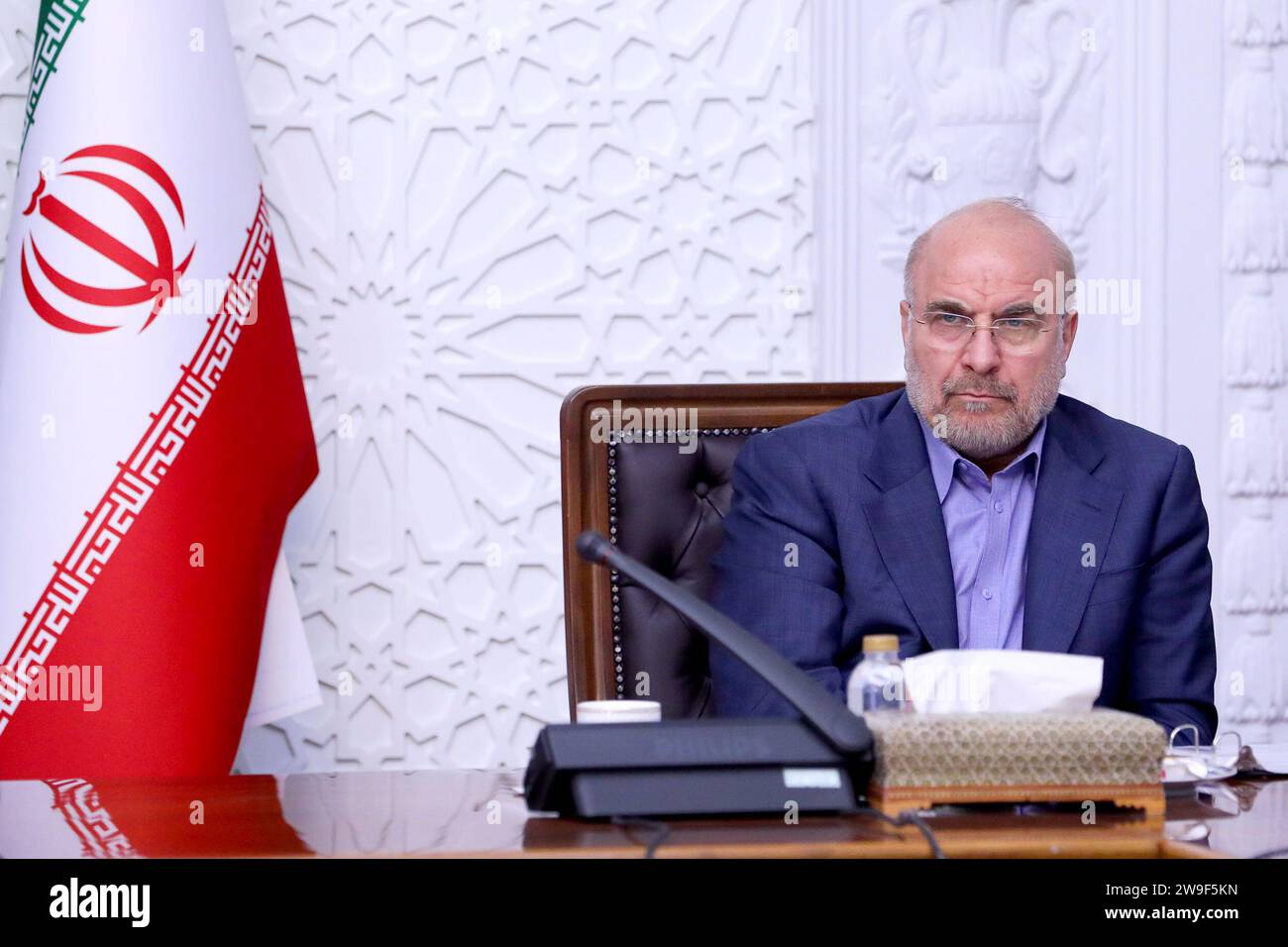 Tehran, Iran. 27th Dec, 2023. Speaker of the Iranian Parliament ...