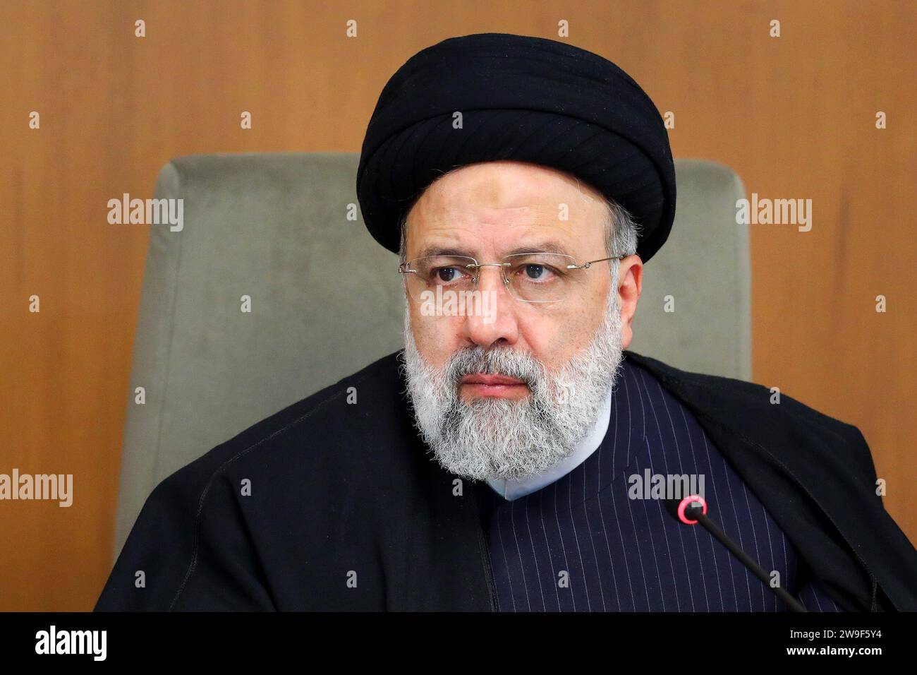 Tehran, Iran. 27th Dec, 2023. Iranian President EBRAHIM RAISI speaks ...