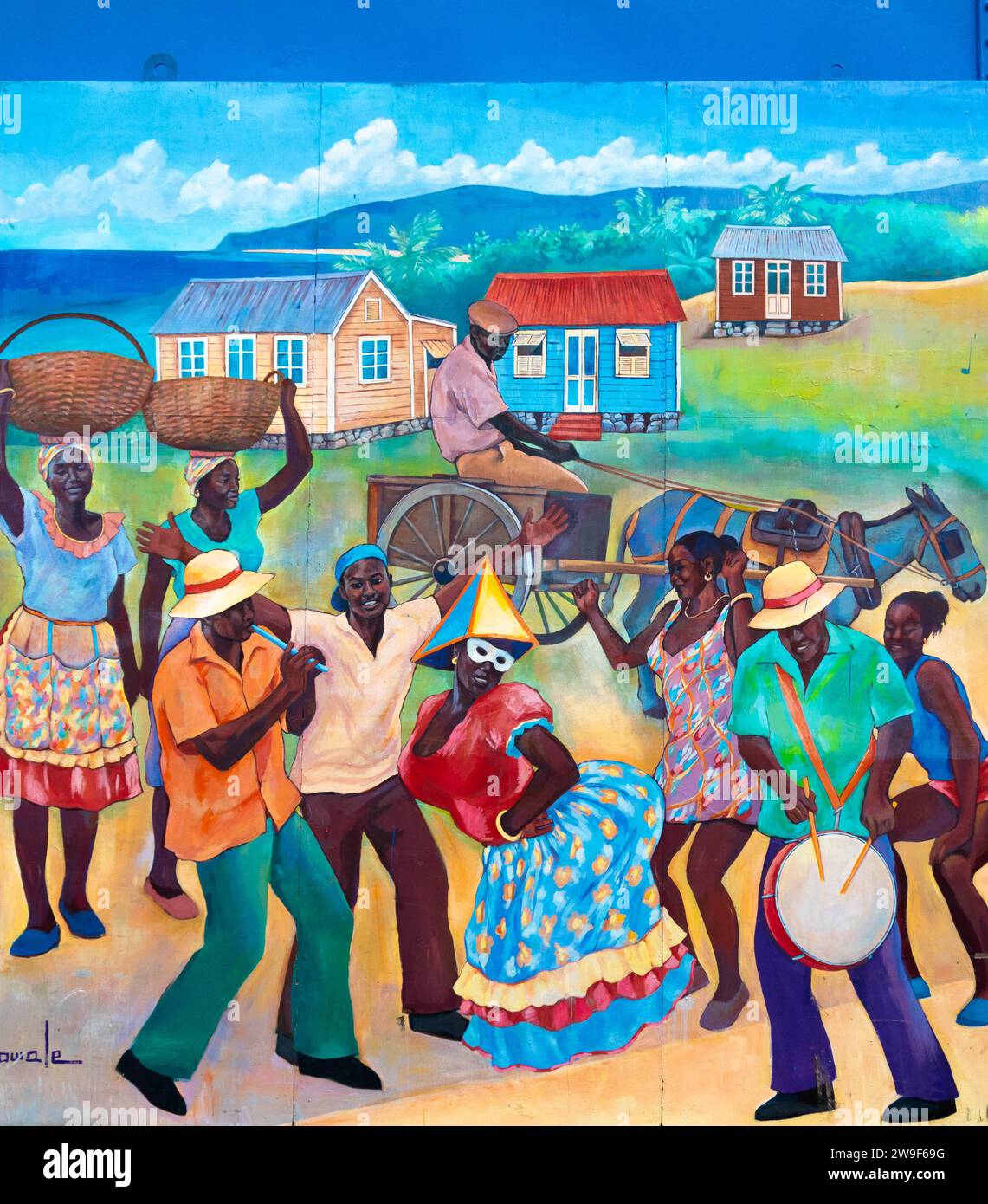 Tracey Williams, Barbadian Artist, mural, paintings on warehouses ...